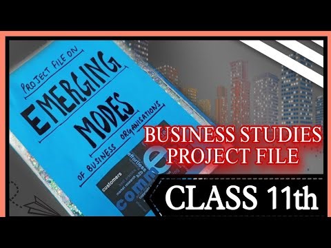 Business Project File For Class 11 || Emerging modes of business || #class11project #bst