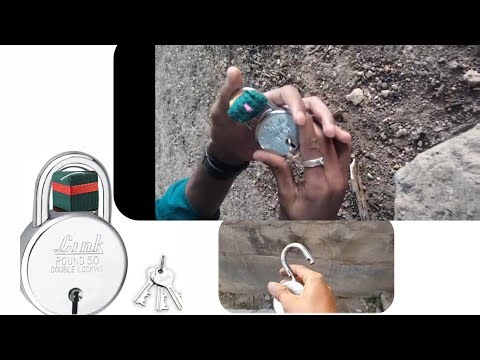 How to open a lock 🔒 without key 🗝️ #experiment #viral #long video#lock #key 
