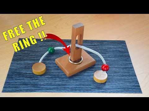 Solving The Wooden Rope And Ring Puzzle In Minutes!