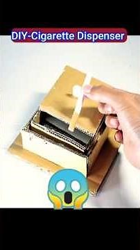 I Build a Cigarette Dispenser out of cardboard