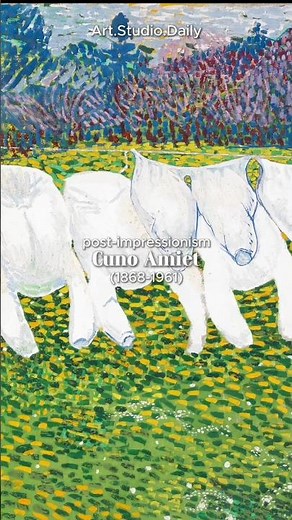 Cuno Amiet (1868–1961), Post-impressionism, Switzerland #CunoAmiet #postimpressionism #swissartist