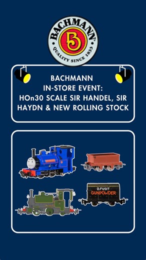 New Bachmann HOn30 Sir Products! https://www.trainworld.com/shop-scale/hon30.html Order today at TrainWorld.com! Bachmann Trains USA #bachmanntrains #HOn30 #talyllyn #sirhandel #sirhaydn #rollingstock #preorder #instock #trainworld #trainland #modeltrains #trains #modeltrain #modeltrainlayout #modeltrainhobby #railfan #toytrain #toytrains #trainset #trainsets #ridewithtrainworld | TrainWorld.com