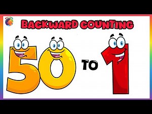 Backward counting from 50 to 1 || reverse Counting 50 to 1 || fifty to one back counting