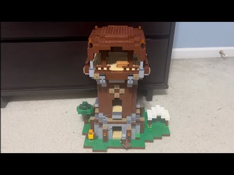 LEGO Minecraft Pillager Outpost Custom MOC Review!