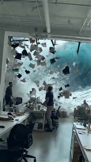 What If A Giant Wave Hit Your Office?