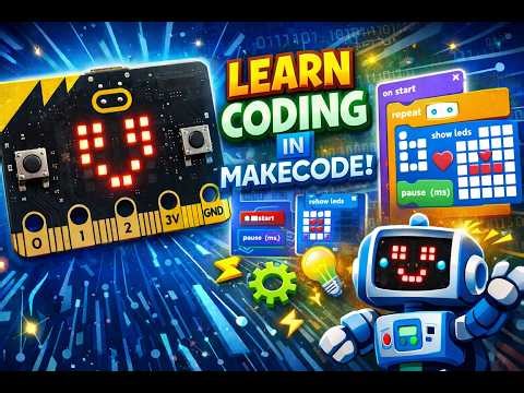 micro:bit MakeCode Tutorial for Beginners | Block Coding Basics