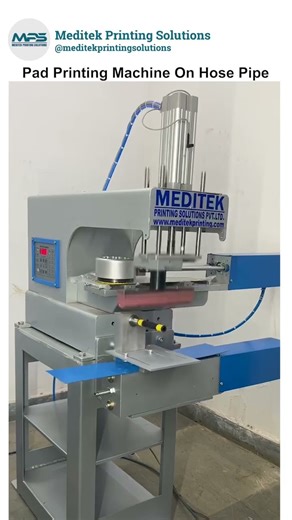 Pad Printing Machine for Hose Pipes #meditek #industrialprinting #padprinting #pipe #manufacturing