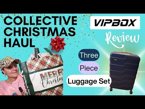 VIP Box Luggage Review 3 piece set | Collective Christmas Haul | Shop with me