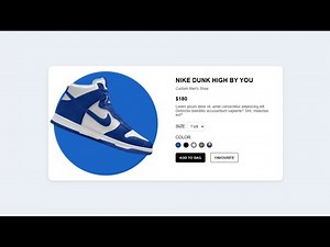 How to Create a Modern Product Card UI | HTML, CSS & JavaScript Tutorial