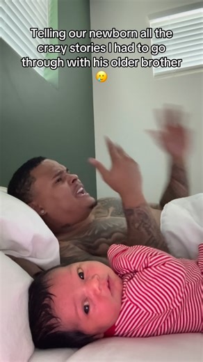 Laro Benz on Instagram: "I think Zaza gone win him over 🥲😂😂"