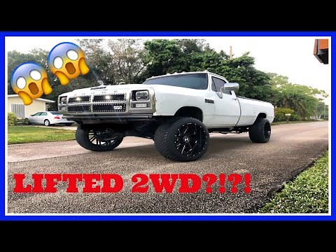 How To Lift A 2wd Truck | Firstgen Cummins | Front End ReBuild Kit