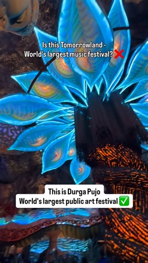 Meghdut Roy Chowdhury | মেঘদূত রায় চৌধুরী on Instagram: "There's nothing quite comparable to Durga Pujo in Calcutta when it comes to public displays of art - accessible, democratic, and open to all for free. And this is just one out of 4000+ such public art installations around the city of Calcutta, centred around the goddess Durga - representing the divine feminine's triumph over evil. More than 25 Million people are out on the streets and the festival contributes close to $10Billion to the ec