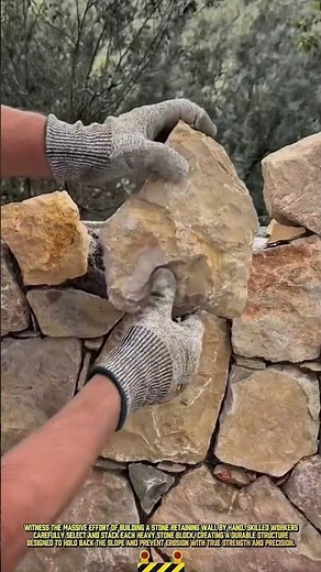 Professional Process to Install Natural Stones Retaining Wall for Effective Erosion Control