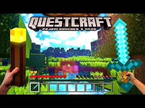 BEST RESOURCE PACK MOD! ON QUESTCRAFT!? | MINECRAFT VR