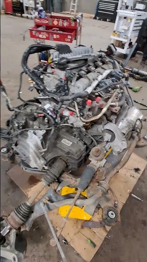 chevy equinox 2.4l engine replacement half done #automobile #mechanic #chevrolet #enginereplacement