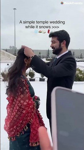 Indian Couple’s Magical Snow Wedding Abroad ❄️ | Destination Wedding Short