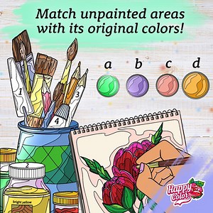 Juice up your day with a fresh new game!🖌🎨 Can you match the unpainted areas with their colors? Well, you know what to do - colorize this picture in Happy Color to unravel the original hues! Drop your result in the comments and keep an eye out for bewitching rewards! #coloring #happycolor #paintbynumbers #colorbynumber | Happy Color - Color by Number