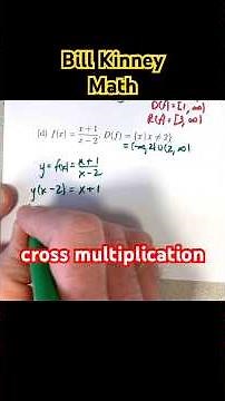 Find the INVERSE of a RATIONAL Function FAST (Cross Multiplication...The "Double X" Trick!)