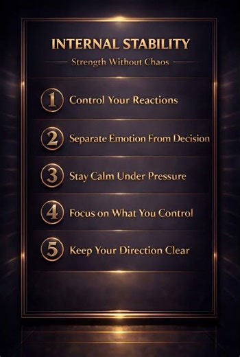 INTERNAL STABILITY: 5 Rules to Stay Calm Under Pressure