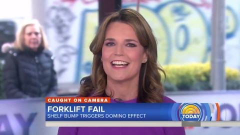 Forklift accident creates warehouse disaster in viral video