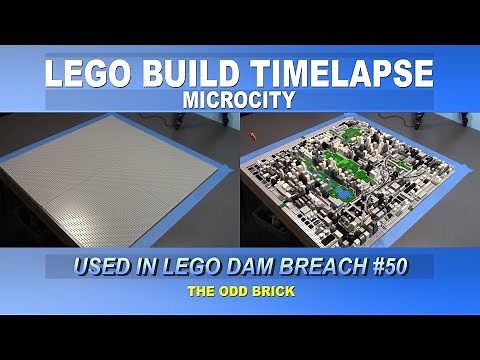 LEGO Build Timelapse - Building the MicroCity from Dam Breach #50