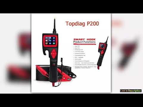 The Topdiag P200 automotive diagnostic tool supports multilanguage for automatic voltage detection