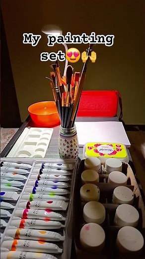 🎨 Tips to Set Up a Perfect Painting Table | Art Station Setup @slice of my day #setup