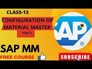 ||MATERIAL MASTER CONFIGURATION IN SAP MM||SAP MM FREE COURSE||फ्री मै सीखे सैप|| PART2||BASIC DATA|