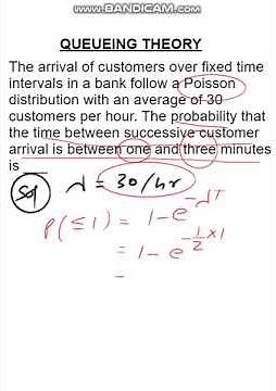 Queuing theory || arrival rate, poison distribution, and exponential distribution probability#shorts