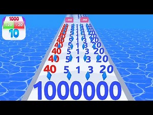 NUMBER MASTER - Merge Master Number Run - Gameplay Walkthrough (Android iOS) Satisfying Games Part 1