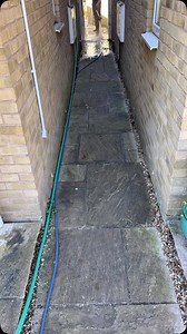 The dirty dark alley needed this clean after a wet winter 💦 #alleyway #cleanup #exteriorcleaning #jetwashing #happycustomers #patioclean #90smusic #powerwashingservices #tidyup #satisfyingcleaning #jetwashing | Chris's Window Cleaning