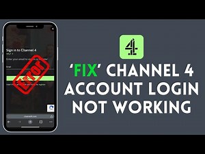 How to Fix Channel 4 Account Login Not Working 2024?
