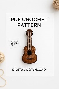 Amigurumi Guitar Crochet Pattern PDF | Handmade Plush Musical Instrument Tutorial - Etsy