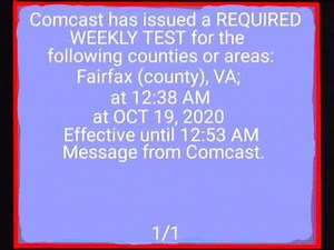 EAS Recreation Mock: EAS #4: Comcast/Xfinity Required Weekly Test
