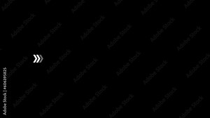 Futuristic uploading progress bar isolated on black background. Progress loading bar 4k. 60 fps 3D animation