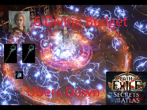 Ubers Down! Pathfinder Spark - 1 Divine Challenge Part 2 (6 Divine Budget) (Path of Exile 3.26)