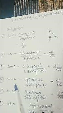 Grade 10 CBSE Introduction to trigonometry #introduction