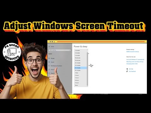 How To Adjust Screen Timeout On Windows 10 | Save Battery & Customize (2026)