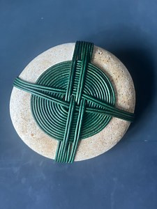 Zen Decor Beach Pebbles Leather Wrapped Stones Meditation Decor Spiritual Home Decor Rock Wrapping Handmade Stone Art Tranquil Home Decor - Etsy