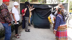 The Arts and Culture Section of the Province of South Cotabato unveils Monday a marker of Fu Yabing Masalon Dulo, a recognized National Treasure for Indigenous Fabric, in front of her weaving center at Sitio Amgu-o, Barangay Landan, Polomolok. It highlights her gift of artistry to the South Cotabato people and to the rest of the Filipino race. | Provincial Government of South Cotabato
