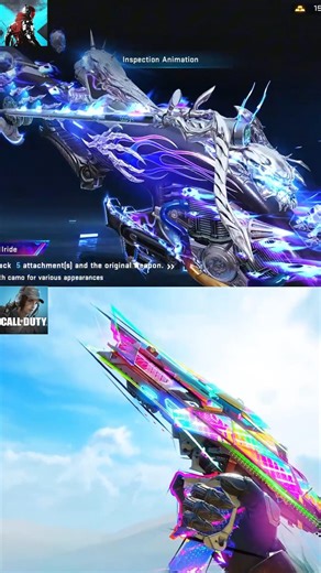 Unique Weapon Inspection In CODM Vs BloodStrike🔥......