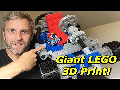 Giant LEGO Go-Kart | 3D Printing & Build Details | - Mantis Hacks #8