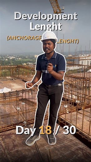GHE Community on Instagram: "🧱 Day 18 of our #30DaysRCCChallenge In today’s video, we explain Development Length (Ld) in beam reinforcement at the discontinuous end 👷‍♂️ Providing the required development length (LD) is very important for proper anchoring of the beam reinforcement into the column. We also show how it looks practically on-site, making the concept easy to understand and apply. 🎥 Watch the full video to see how Ld is provided and maintained at beam ends! #30