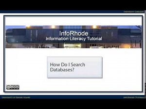 How Do I Search Databases?