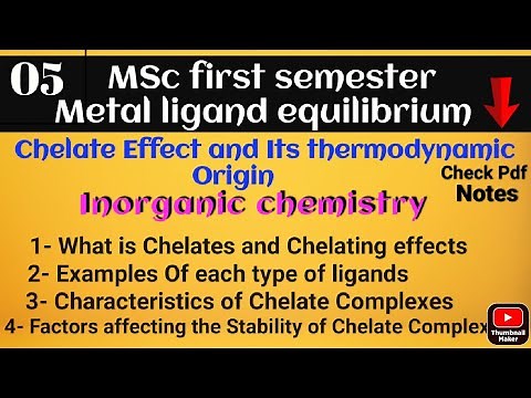 Chelate effect and it's Thermodynamic Origin-Concept +Factors #mscchemistrynotes‪@itschemistrytime‬