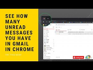 See how many unread messages you have in Gmail in Chrome