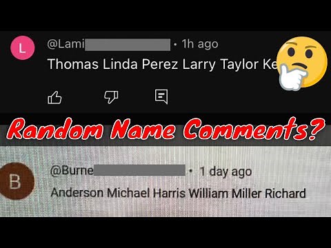 Why Are Bots Commenting Random Names in YouTube Comments? Explained!