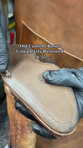 Restoration of Custom Boots: Full Video Breakdown