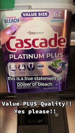 No-Scrub Cleaning Hack with Cascade Platinum Pods! #cascade #cascadeplatinumplus