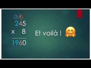 Multiplication posée à un chiffre